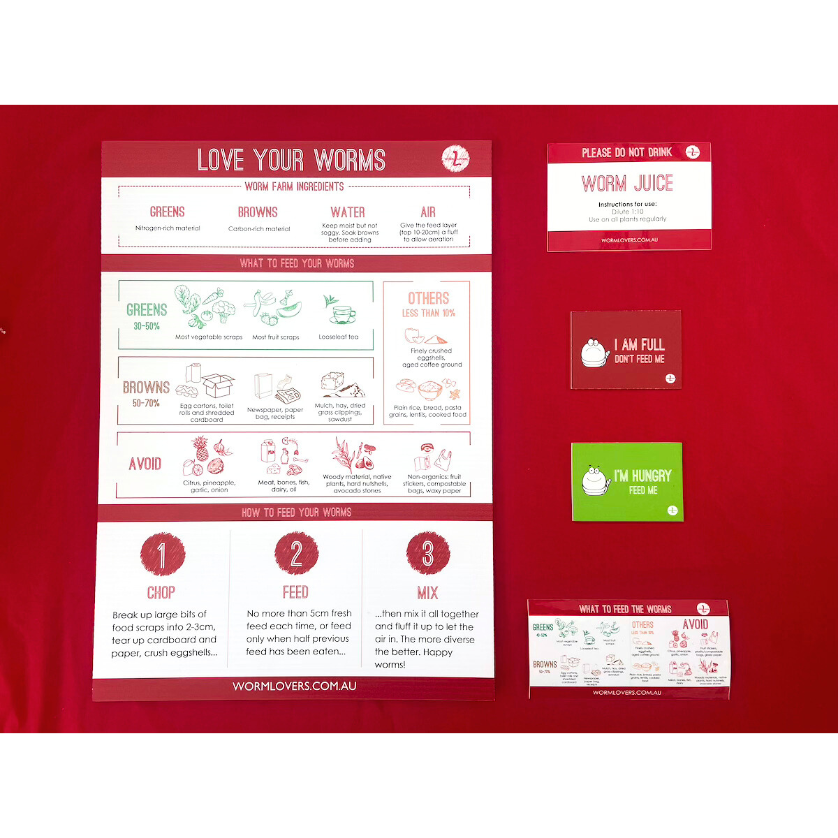 Signage Package - Wormlovers worm farms